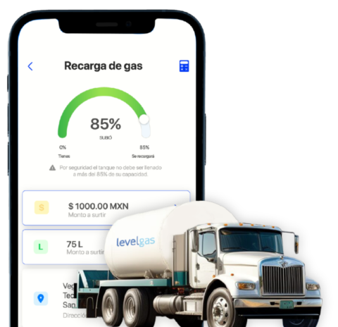 Levelgas | La solución que te ayuda a medir, pedir y pagar tu gas LP.